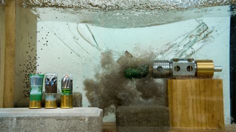 Exploding Shotgun Shells Outside The Barrel Underwater Youtube