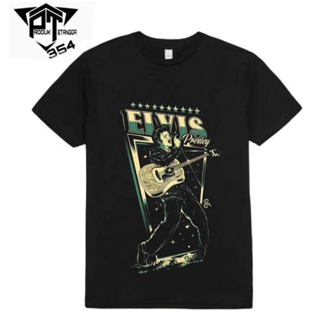 Jual Kaos Baju Elvis Presley Tshirt Oversize Penyanyi Legendaris