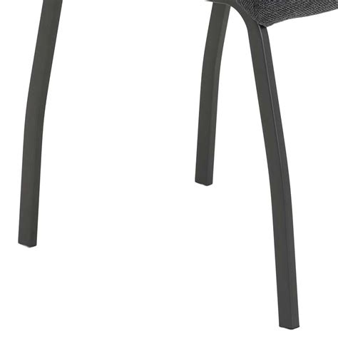 Moderne Stühle Aus Webstoff In Anthrazit Mit Metallbeinen Lovro Set