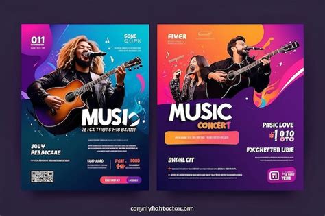 Premium Photo Live Music Concert Banner Template For Social Media