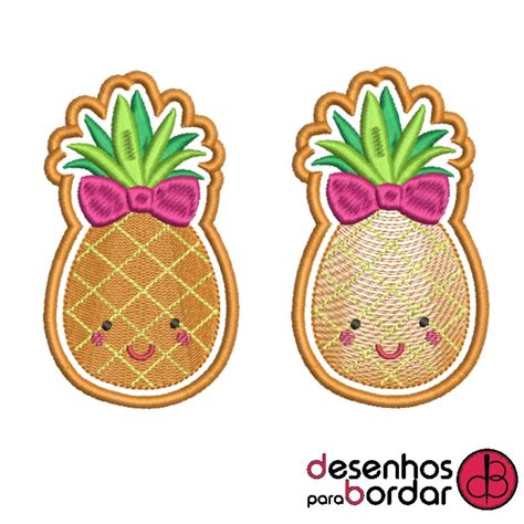 Matriz De Bordado Pacotinho Frutas E Legumes Carinha SHOP BAZAR CIA SHOP BAZAR CIA