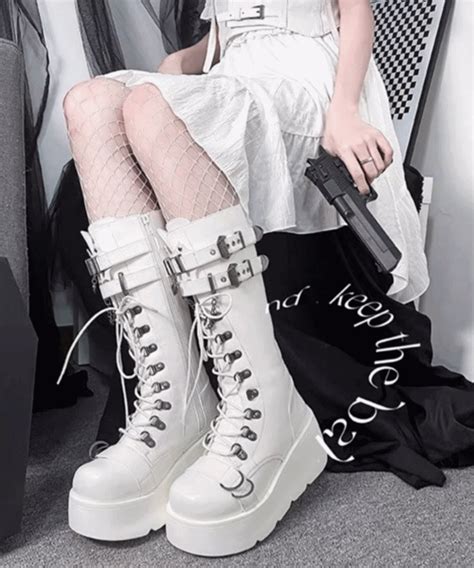 보라만물상 가보시힐 통굽 레이스업 롱부츠 워커 Mans