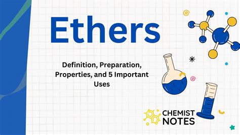 Ethers Definition Preparation Properties And 5 Important Uses
