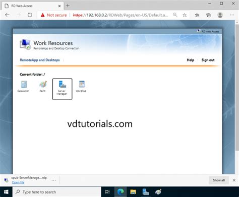 Publish Remoteapps Using Remote Desktop Services Rds
