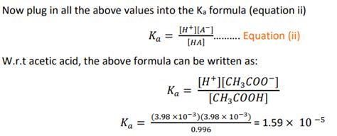 how to find ka from ph ph to ka examples