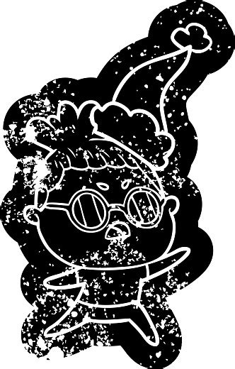 산타 모자를 쓰고 짜증나는 여자의 기발한 만화 고민 아이콘 낙서 드로잉에 대한 스톡 벡터 아트 및 기타 이미지 낙서 드로잉 만화 모자 모자류 Istock