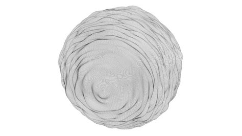White Mesh Black Background Abstract Animation 3d Render Stock