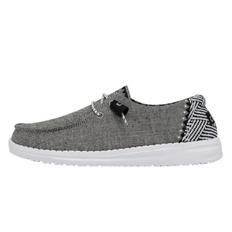 Hey Dude Wendy Chambray Shoe Onyx Pee Dee Outfitters