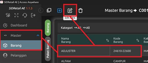CARA KASIR BISA EDIT HARGA BARANG SAAT PENJUALAN PADA APLIKASI KASIR SIDRETAIL AE