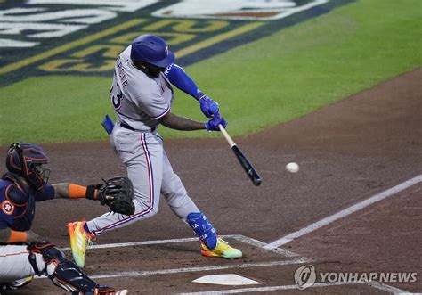 Mlb 텍사스 1회 4득점 빅 이닝휴스턴 상대로 Alcs 2연승 한국경제