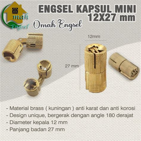 Jual Engsel Kapsul Engsel Capsul Mini Engsel Bulat Diameter 12 Mm