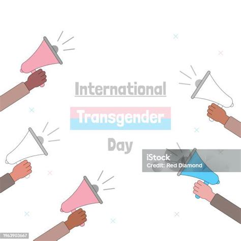 국제 트랜스젠더의 날 3월 31일 트랜스젠더 깃발 트랜스젠더 프라이드의 달 개념입니다 트랜스젠더 트랜스젠더 추모의 날 다인종