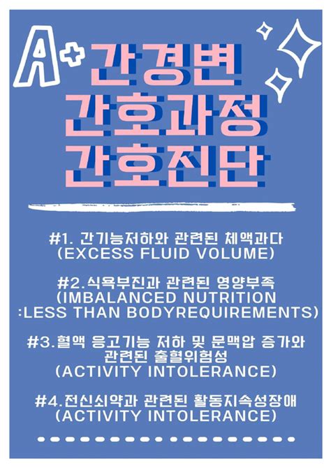 A 간경화lc간경변간호과정간호진단 의약학