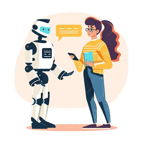 Premium Vector Artificialintelligenceandhumancommunication