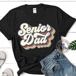 Retro Senior Mom Senior Dad PNG Vintage Design Sublimation T Shirt Word Art S S S