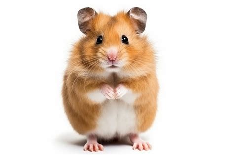 Premium Photo A Hamster With A White Background And A White Background