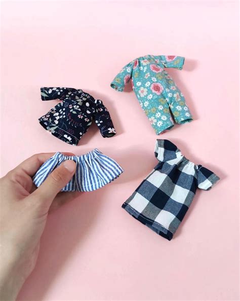 Small Doll Clothes Pattern Rag Doll Clothes Sewing Fabric Doll