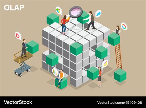 3d Isometric Flat Conceptual Royalty Free Vector Image