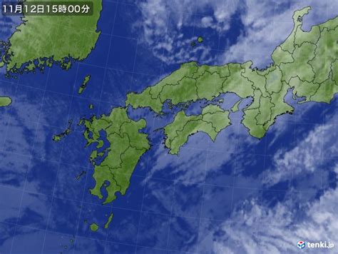 過去の気象衛星 西日本 2023年11月12日 日本気象協会 tenki jp