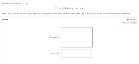 Solved Consider The Following Functions F X X 4 And Chegg