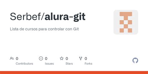 GitHub Serbef Alura Git Lista De Cursos Para Controlar Con Git