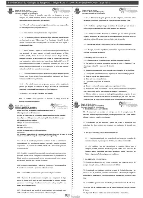 Edital De Processo Seletivo Simplificado 2024 Para Provimento