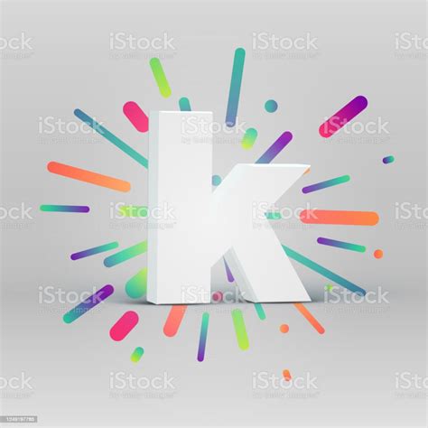 具有彩色背景向量虛開的字型集的 3d 字元向量圖形及更多創作性圖片 創作性 匈牙利 東歐 垂直構圖 Istock