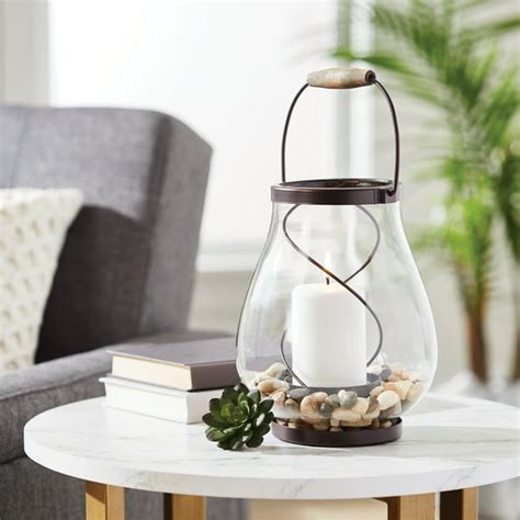 Better Homes And Gardens Floating Glass Hurricane Candle Holder Walmart
