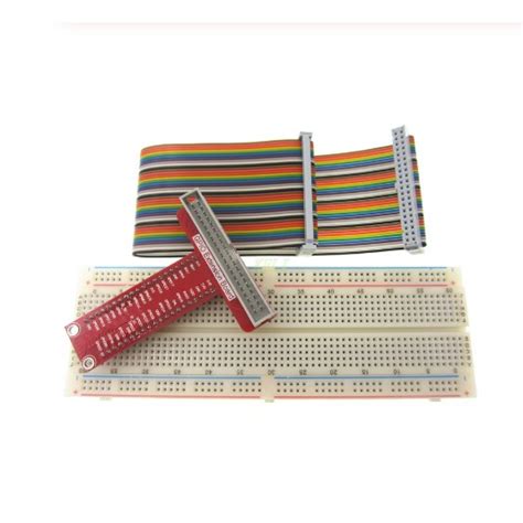 ชุด Diy ขยาย Raspberry Pi สาย Gpio กระดานขนมปัง 830 จุด แผ่น Gpio Shopee Thailand