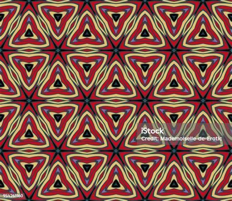 Pola Geometris Yang Mulus Dengan Ornamen Gaya Modern Pada Latar