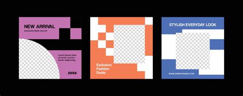 Fashion Square Social Media Post Template 53637173 Vector Art At Vecteezy