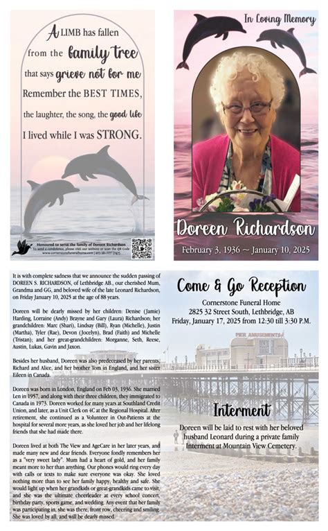 Cornerstone Funeral Home Doreen Richardson