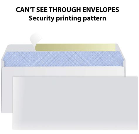 500 Self Seal Security Mailing Envelopes 10 White Letter Businesses