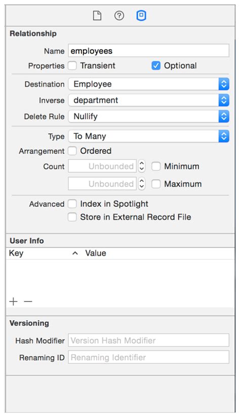 Core Data Programming Guide Creating Managed Object Relationships