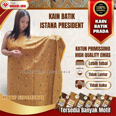 Jual Kain Batik Jarik Prodo Motif SIDOMUKTI Jarit Prada Solo Seserahan Sido Wahyu Tumurun P