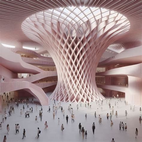 Parametric Arboreal University Innovative Architecture Parametric Architecture Structure