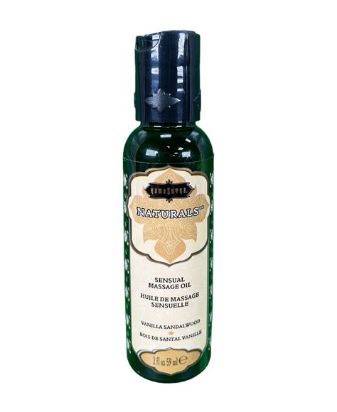 Kamasutra Naturals Sensual Massage Oil Vanilla Sandalwood 2 Fl Oz 59 Ml