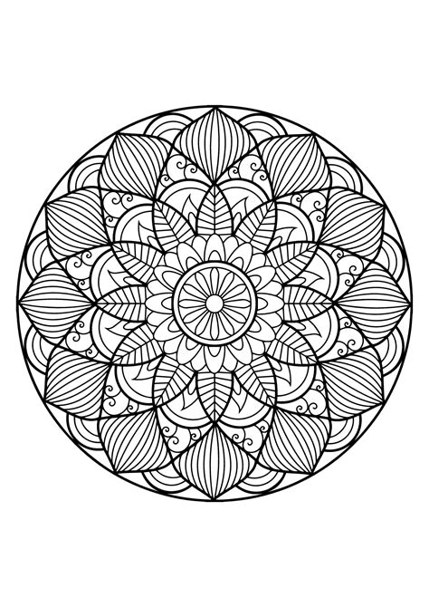 Mandala livre gratuit 30 Coloriages de Mandalas à imprimer pour adultes