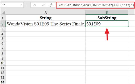 cómo extraer subcadenas en excel