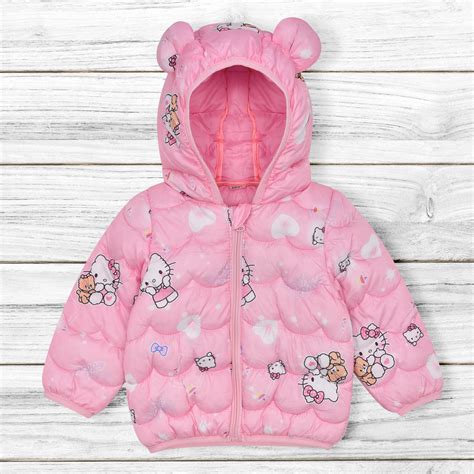 Hello Kitty Pink Hooded Puffer Jacket 13305 Mamaslittle
