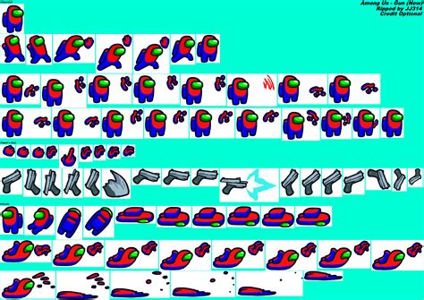 The Spriters Resource Full Sheet View Among Us Gun New Version