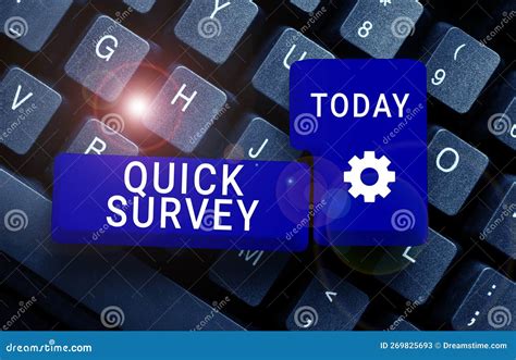 Inspiration Showing Sign Quick Survey Business Approach Conduct Fast