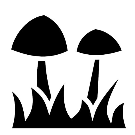 Grass Mushroom Vector Svg Icon Svg Repo