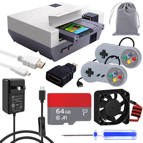 GeeekPi RETROFLAG NESPi 4 Case Kit With SSD CASE HDMI Splitter Switch Cooling Fan