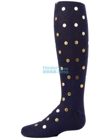 Memoi Metallic Dot Tights Hosiery4less