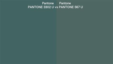 Pantone 3302 U Vs Pantone 567 U Side By Side Comparison