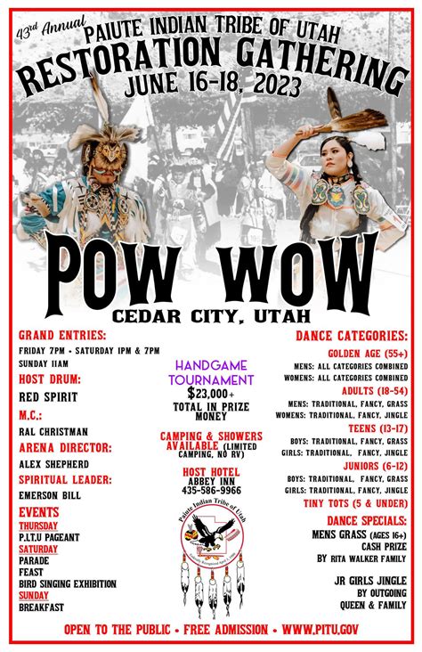Paiute Tribe Restoration Gathering Powwow The Southern Ute Drum
