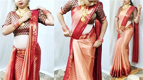 Wedding Banarasi Silk Saree Draping Tips And Tricks Step By Step Silk