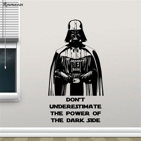Star Wars Wall Decal Darth Vader Quote Vinyl Sticker Movie Poster Home