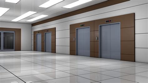 3d Elevator Hallway Corridor Turbosquid 2053618